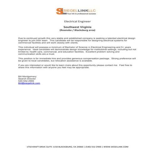 Electrical engineer | DOCX