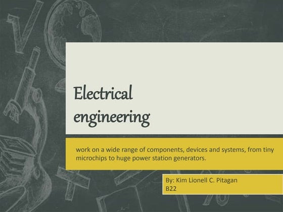 Introduction To Electrical Engineering Branch Of Engineering | Ppt