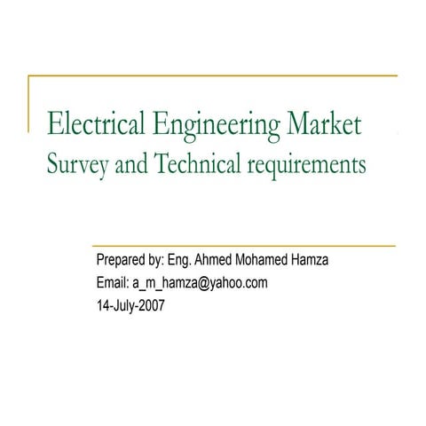 Electricalengineeringmarket | PPT