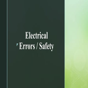 Electrical Errors.pdfaaaaaaaaaaaaaaaaaaa | PPT