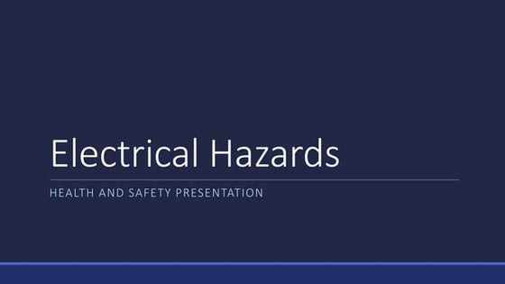 Electrical safety ppt | PDF