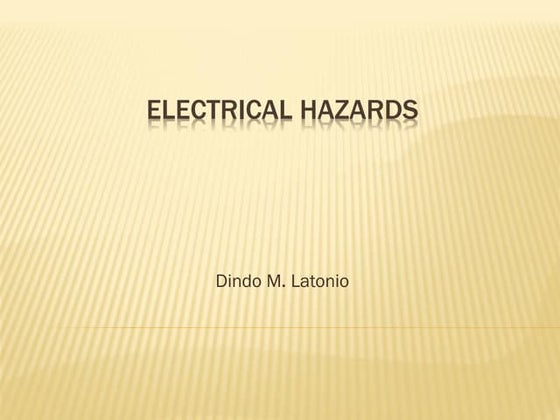 Report on Electrical Safety | DOCX | First Aid | Injuries