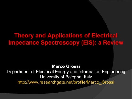 Basics of Electrochemical Impedance Spectroscopy | PPT