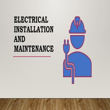 ELECTRICAL INSTALLATION AND MAINTENANCE I Introduction.pptx