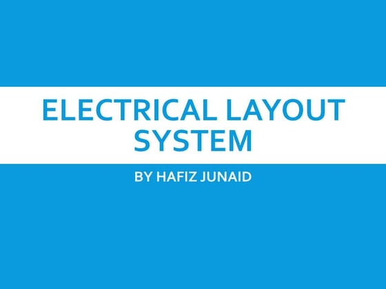 Floor plan-Electrical service design | PPT