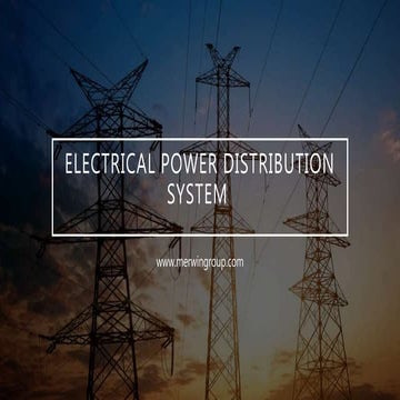 Electrical Power Distribution System - Merwin Group | PPT