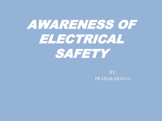 Complete Guide to Electrical Safety in the Workplace | PPTX | Injuries ...