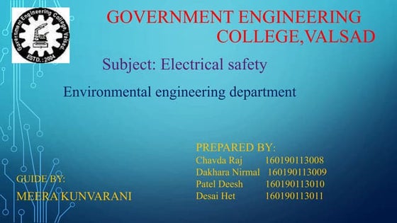Electrical safety ppt | PDF