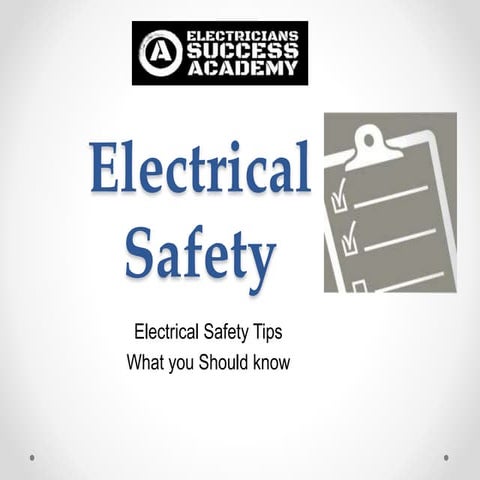 Electrical safety | PPT