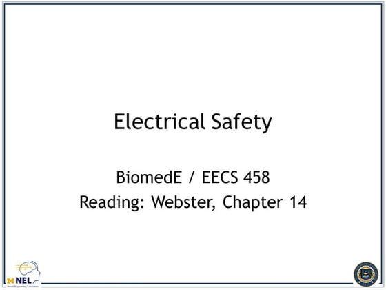 Electrical Hazards and Patient Safety in Biomedical Equipment | PPT
