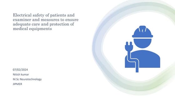 Electrical Hazards and Patient Safety in Biomedical Equipment | PDF ...
