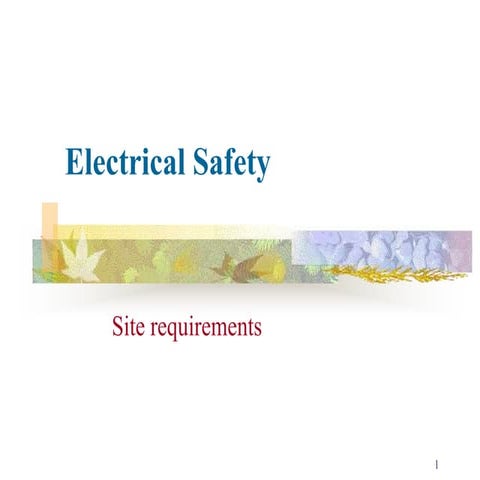 Electrical safety Electrical safety Electrical safety | PPT