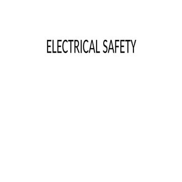 Electrical safety Grade 9 TLE La Huerta NHS | PPTX