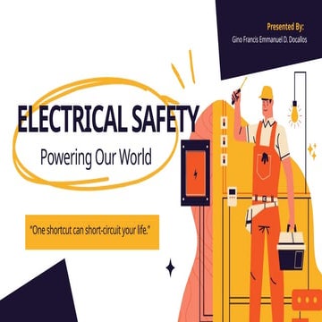 1 Electrical Safety Awareness Training Slides 1 Ppt