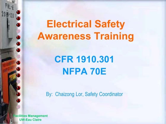 Electrical safety presentation for sweps | PDF