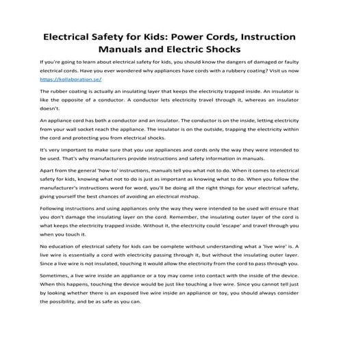 Electricity Safety Tips for Kids.pptx