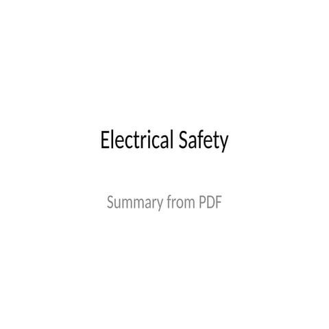 Electrical_Safety_Presentation.Easy and simple way of learning of ...