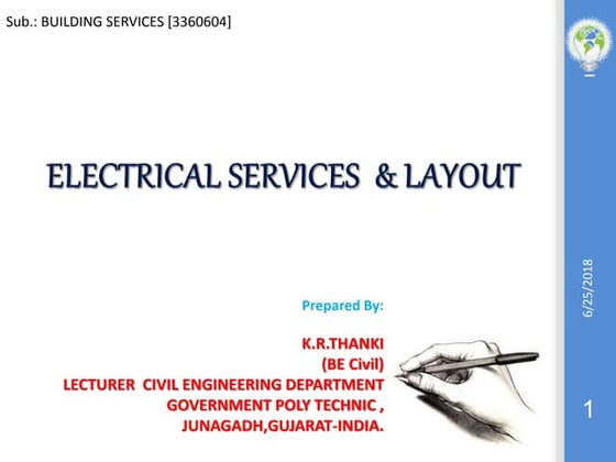 Floor plan-Electrical service design | PPT