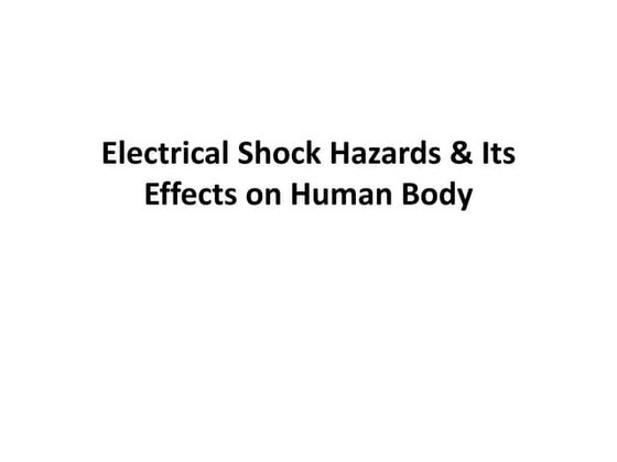 Electric Shock | PPTX