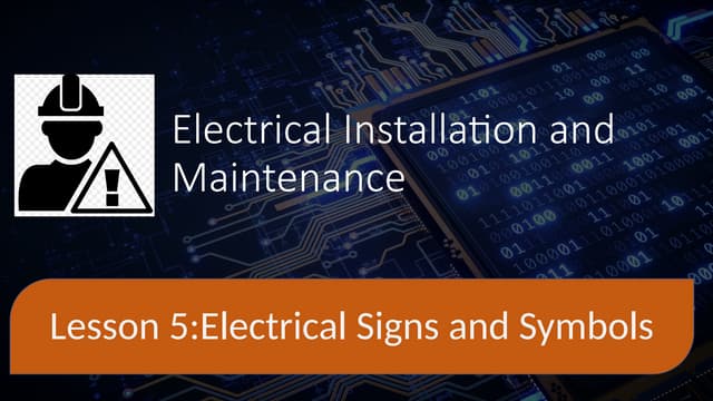 2nd Quarter - L1 - Electrical Symbols.pptx