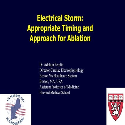 Electrical storm timing and approach for ablation | PDF