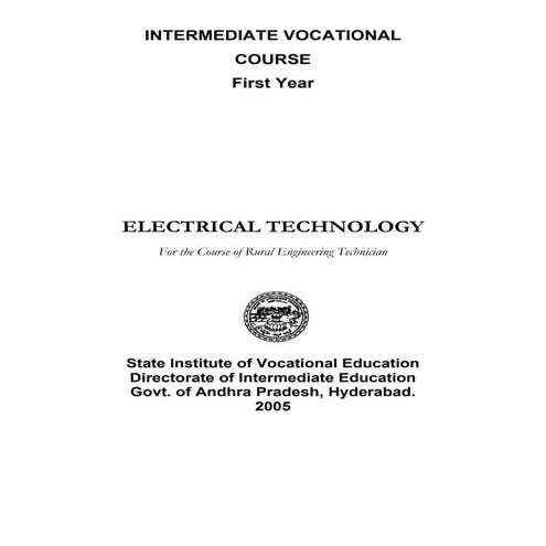 Electrical technology | PDF