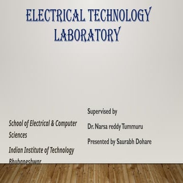 Electrical Technology experiments for students | PPT
