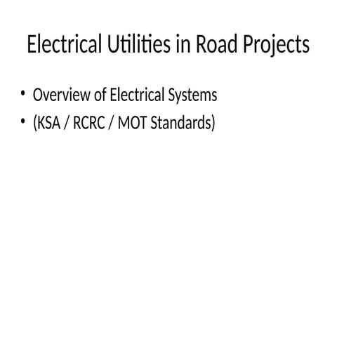 Electrical_Utilities_Road infra_Project.pptx