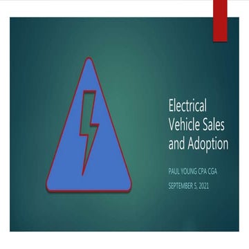 Electrical Vehicles and Plug-In Stations Adoption| October 2021 | PPT