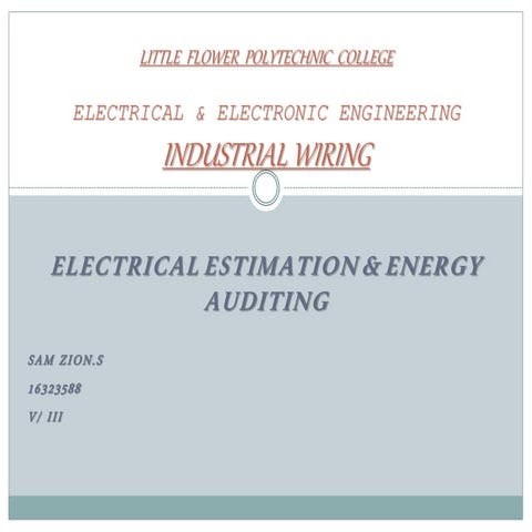 Electrical wiring project | PPT