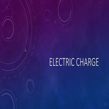 Electric charge | PPT