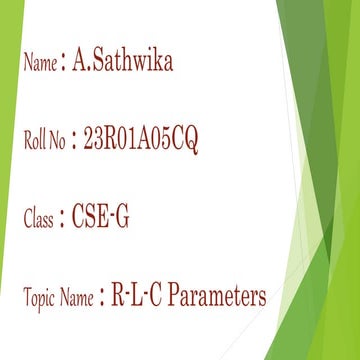 Electric Circuits Explained Very Clearly Pptx