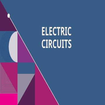 Electric Circuits Series And Parallel Pptx