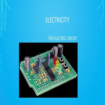 Electric circuits ohms law | PPTX