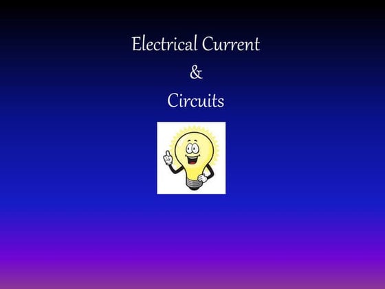 Electricity and Circuits for Grade 9 students | PPT