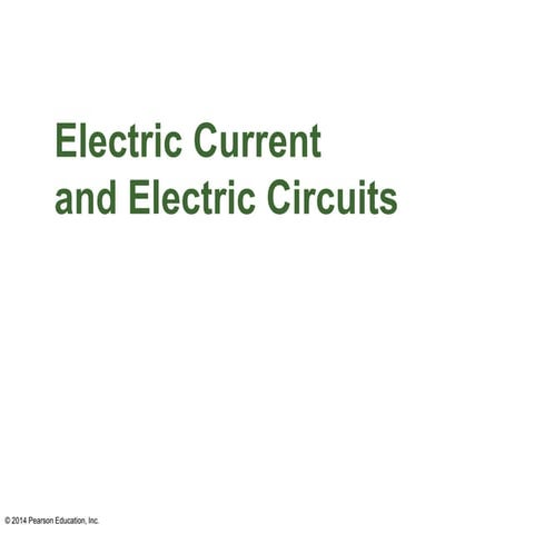 Electric current, emf and electric circuit | PPT