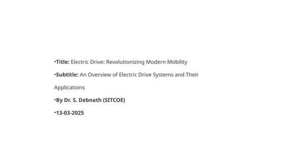 Architecture of electric vehicles.pptx