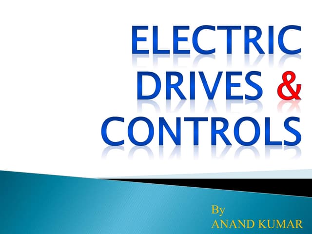 Electric drive | PPTX