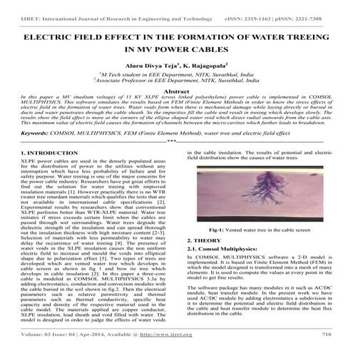 Analysis of space charge controlled electric field 1 | PPTX