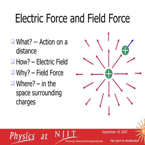 Electric Force and Field | PPT