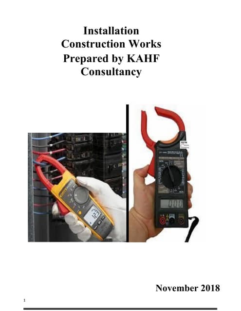 What is electrical installation and maintenance | PPTX