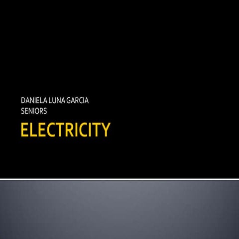 Electricity | PPTX