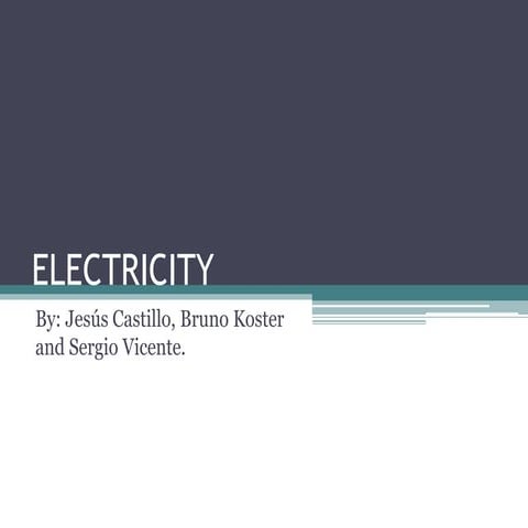 Electricity | PPTX