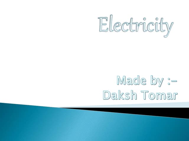class 10 chapter 12 - Electricity | PPTX