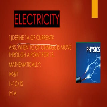 Electricity | PPT