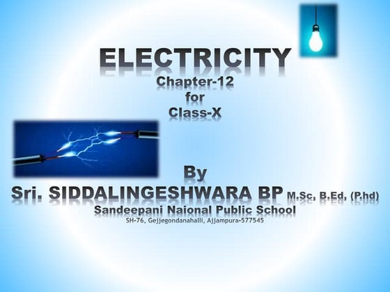 class 10 chapter 12 - Electricity | PPTX