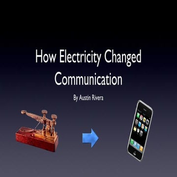 Electricity History | PPT | Technology & Computing