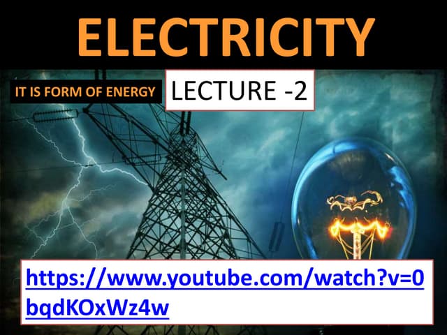 Electricity lect 3 | PPTX