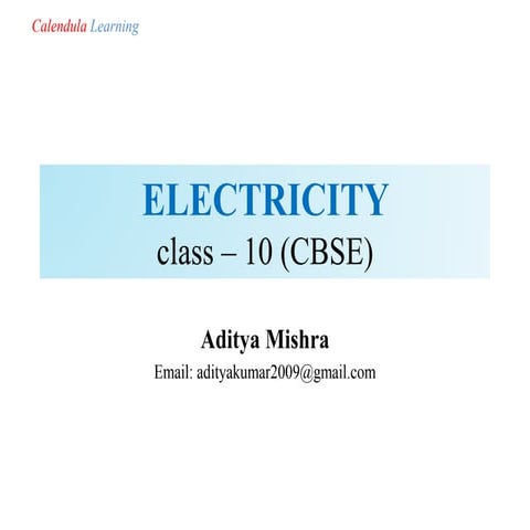 Electricity 10 2 Pptx