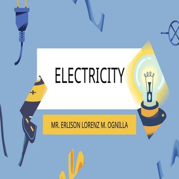 Electricity and Circuits for Grade 9 students | PPT
